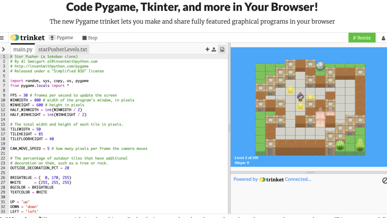 【Trinket】Pythonコードをブログ上で実行する｜工場プログラマーのモダン開発プラクティス