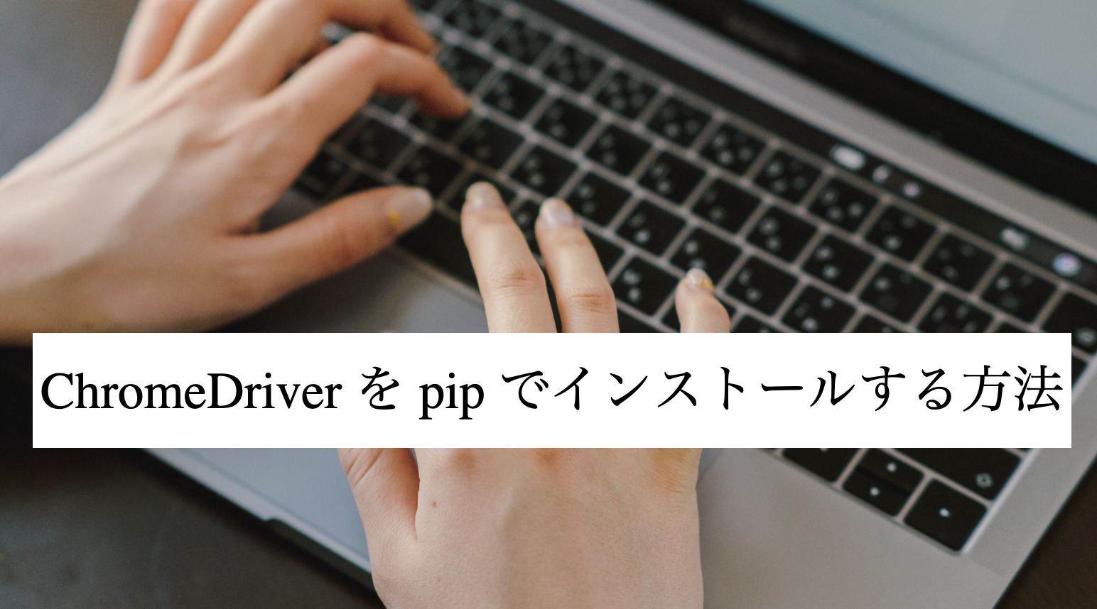 【python初心者向け】pip を使って Chromedriver をインストールする方法【スクレイピング環境構築】｜工場プログラマーのモダン開発プラクティス